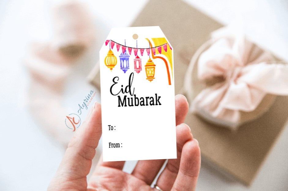Eid Mubarak Lantern Gift Tags (6 pack) – Ayrina Creations
